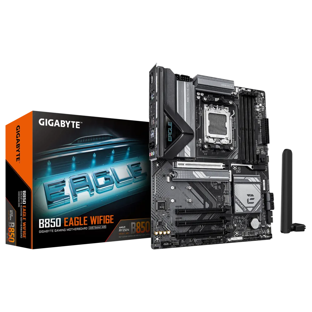 GIGABYTE Motherboard B850 EAGLE WIFI6E sAM5 B850 4xDDR5 M.2 Wi-Fi BT ...